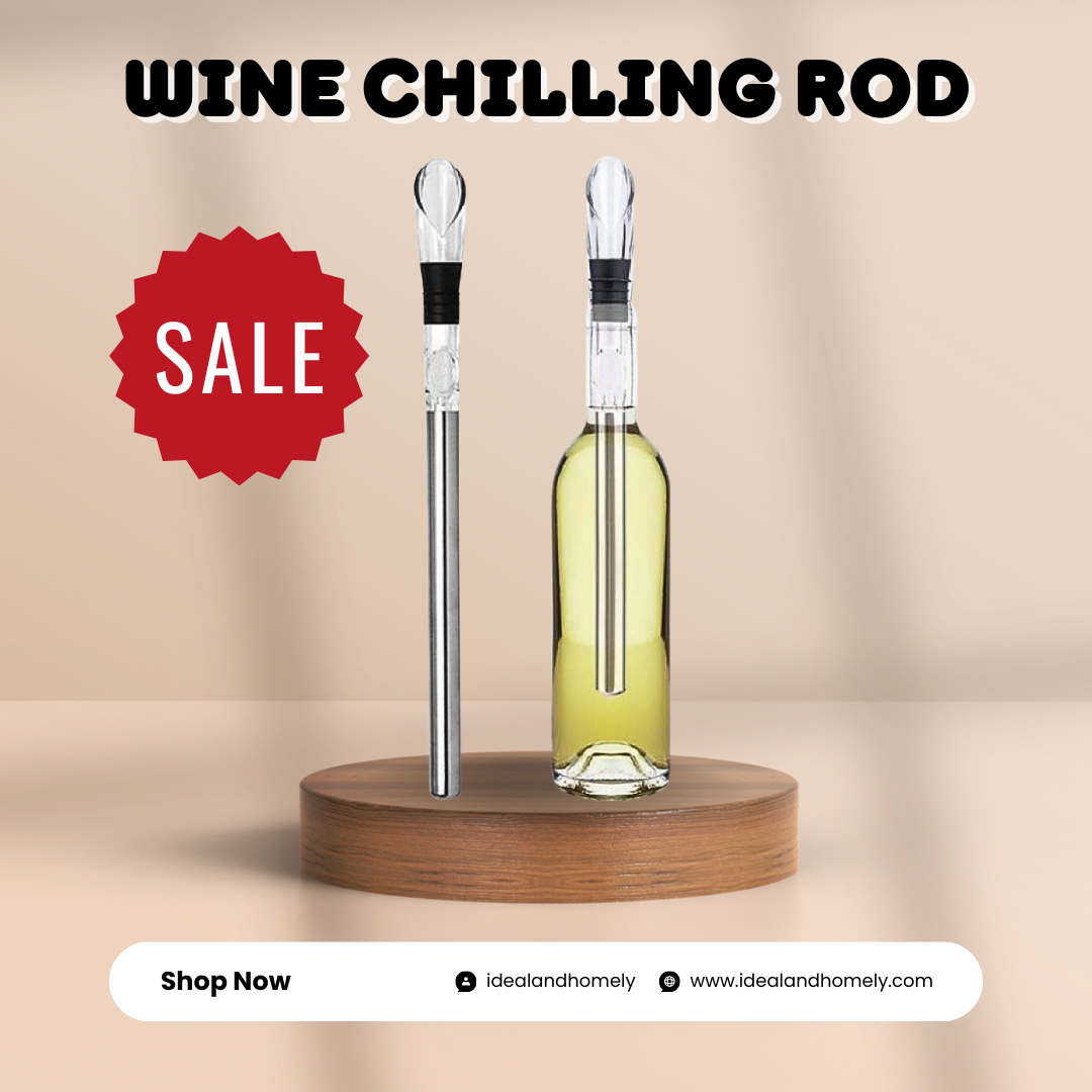 Wine Chilling Rod With Pourer – Ideal & Homely